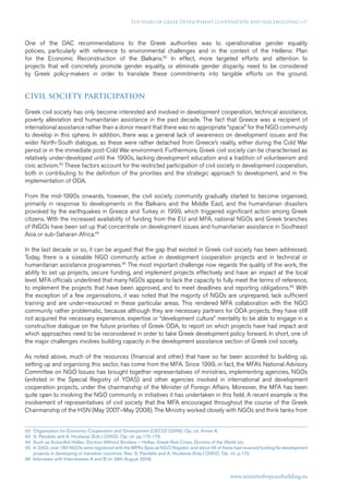 Ten years of greek development cooperation and peacebuilding | PDF