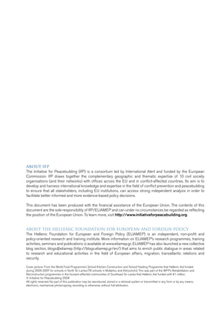 Ten years of greek development cooperation and peacebuilding | PDF