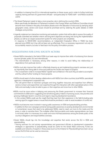 Ten years of greek development cooperation and peacebuilding | PDF