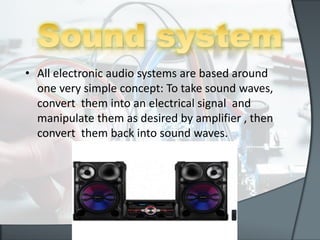 various electrical and electronic equipment at home. | PPTX