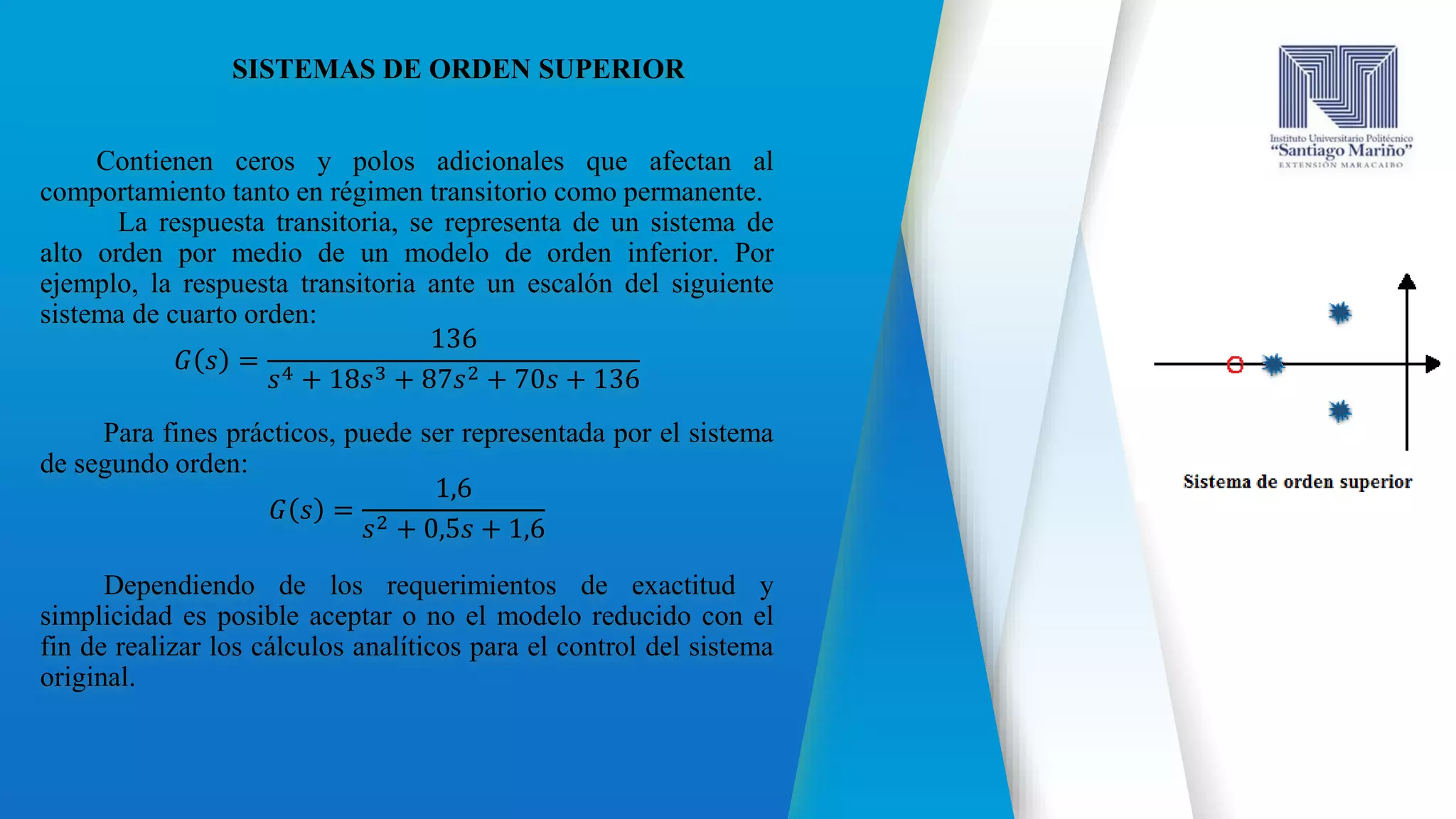 Sistemas de primer orden, segundo orden y de orden superior | PDF