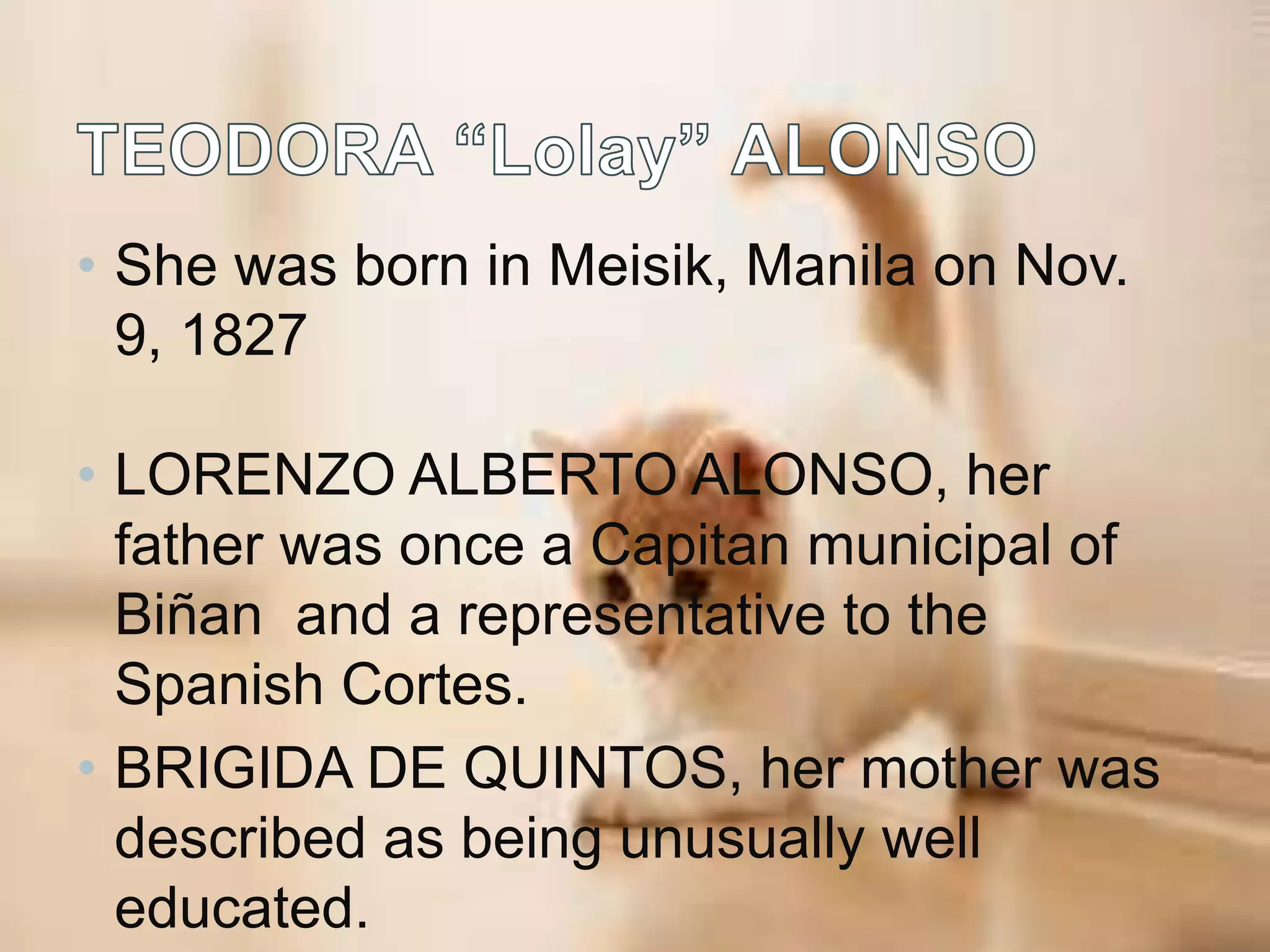 Teodora alonso (1827 1911) | PPTX