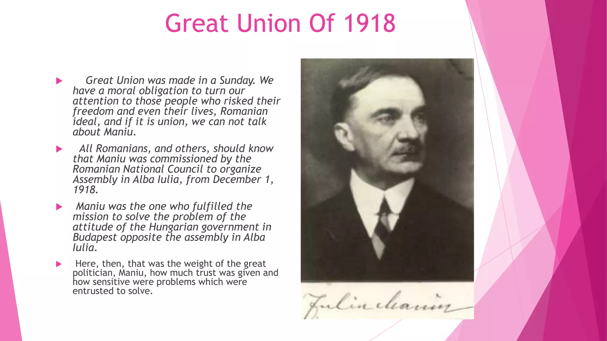 Marea Unire din 1918 | PPTX