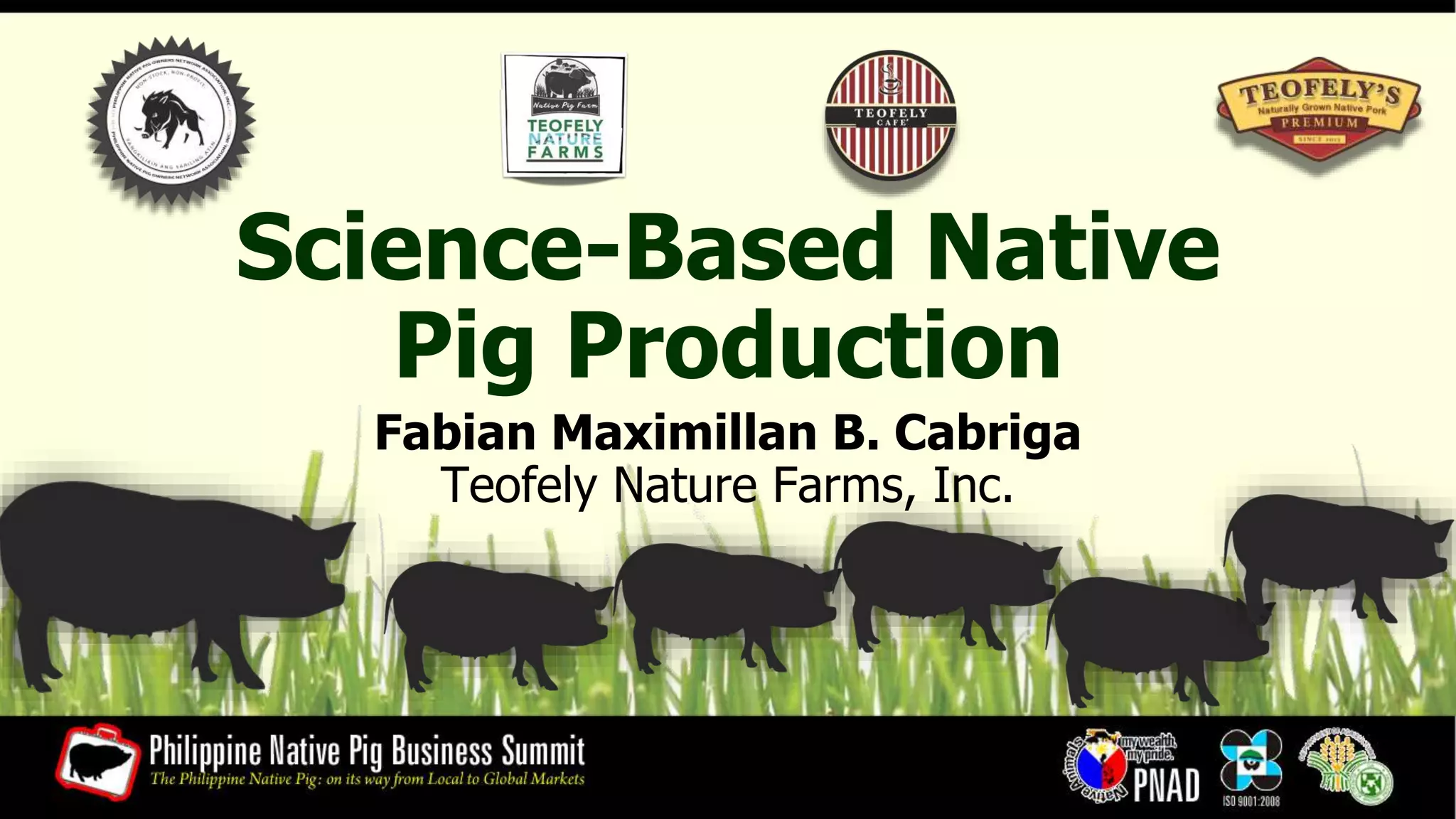 Science-based native pig production to meet quality requirements of ...