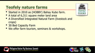 Science-based native pig production to meet quality requirements of ...