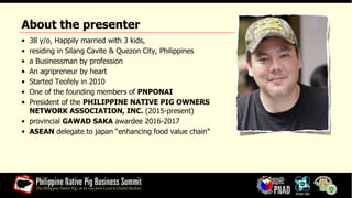 Science-based native pig production to meet quality requirements of ...