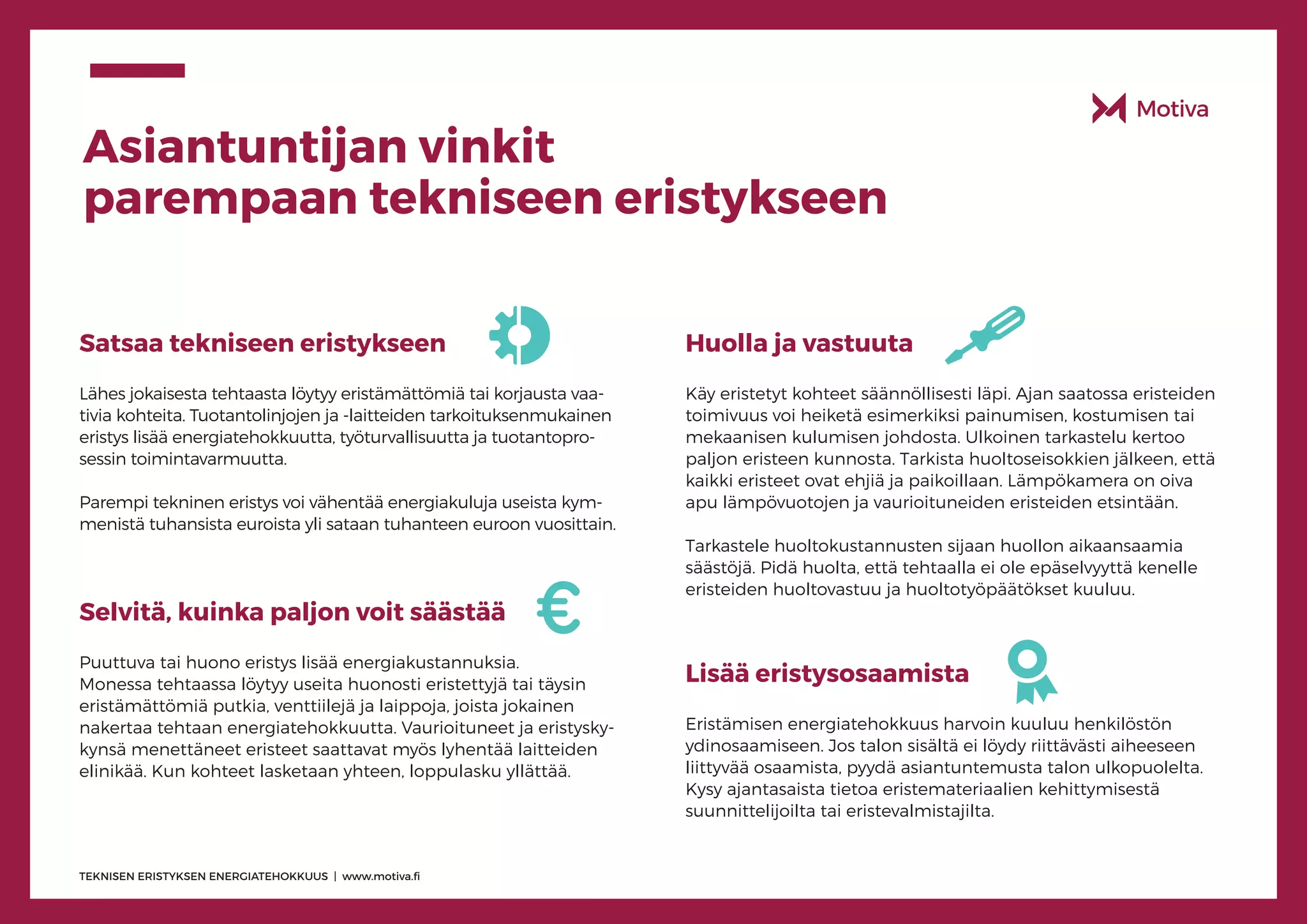 Teollisuuden tekninen eristys & energiatehokkuus | PDF