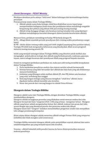 Teologia biblika | PDF