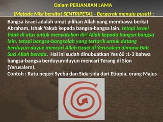 Teologi Misi - Misio Dei Allah dalam Alkitab | PPTX