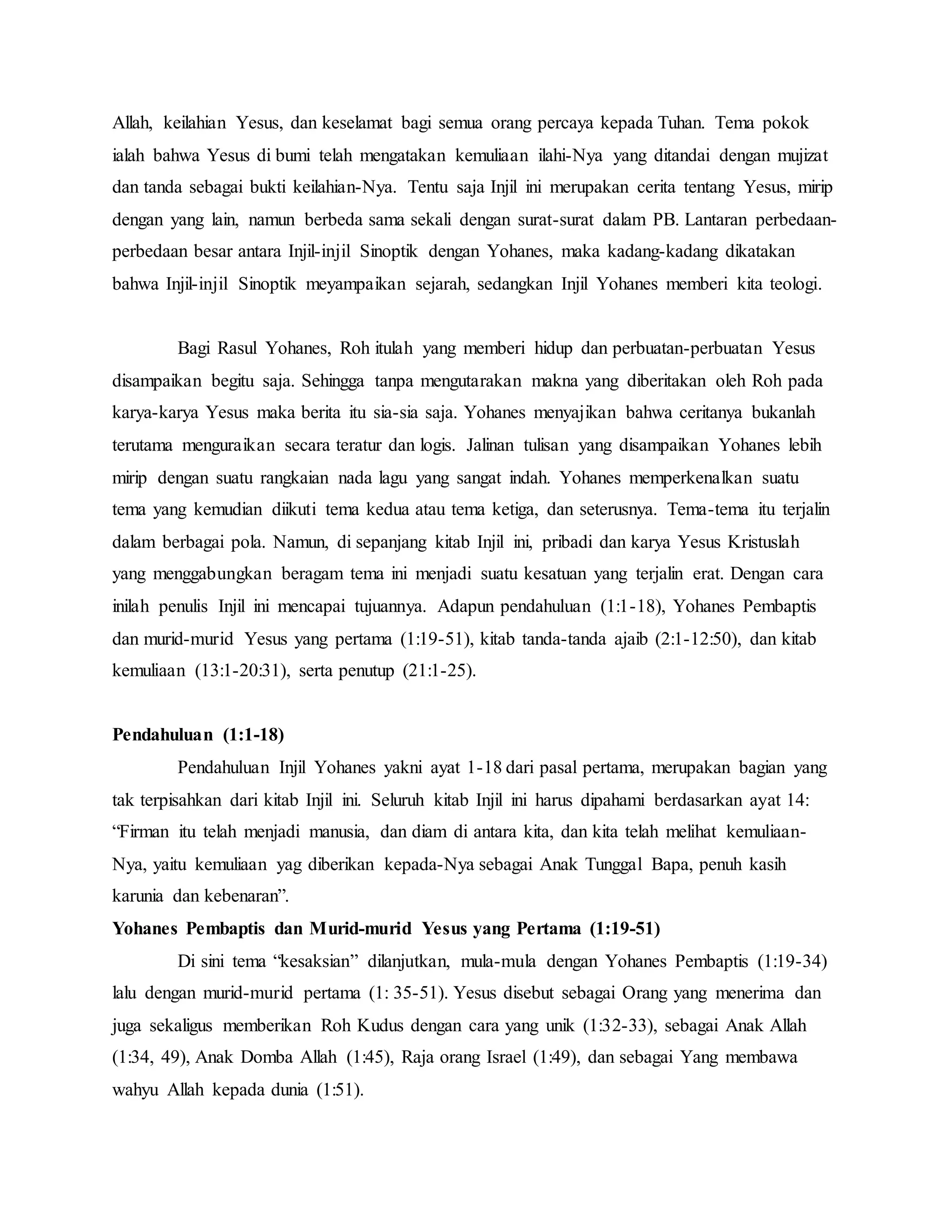 Teologi PB II...Paper tokoh - Rasul Yohanes | DOCX