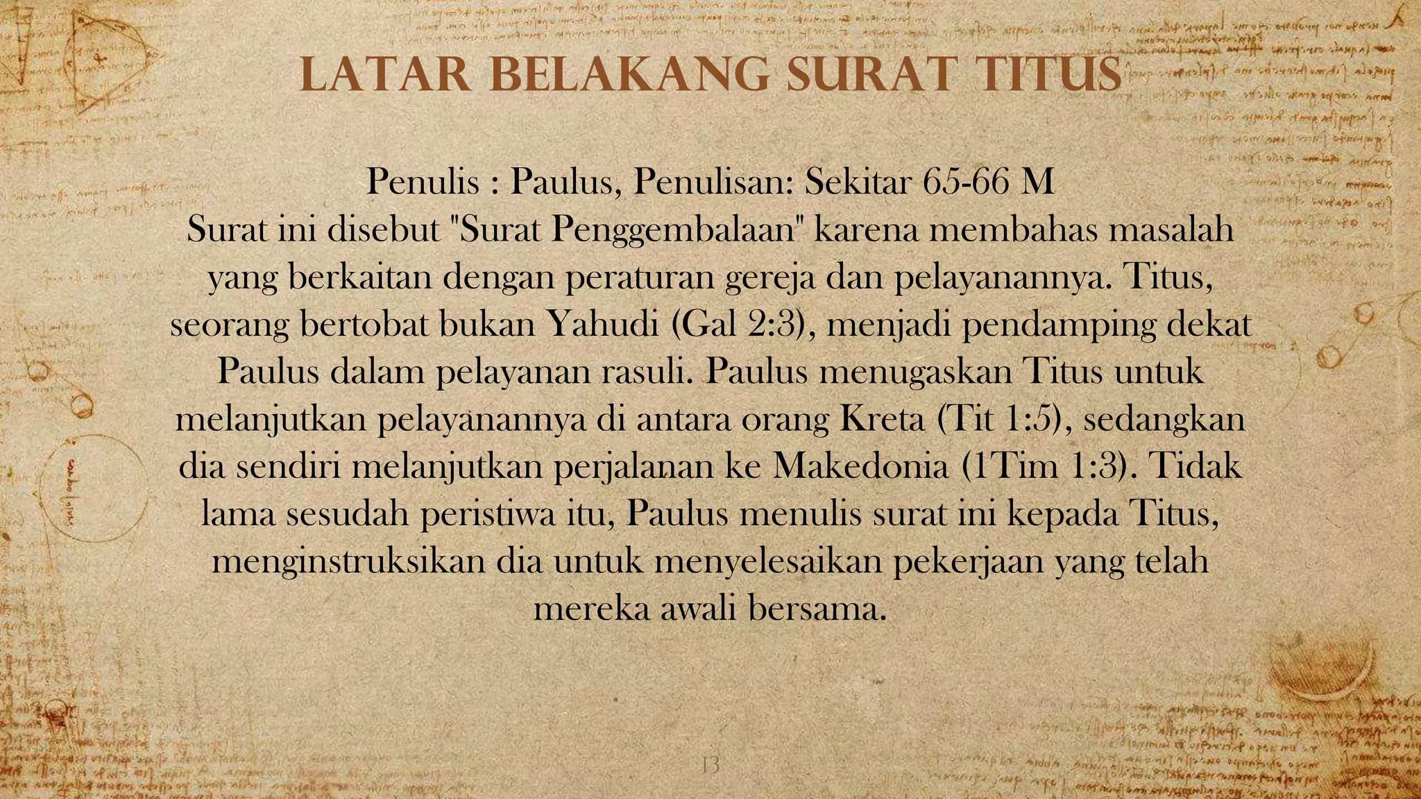 Teologi pb kelompok 5 (surat penggembalaan) | PPTX