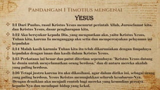 Teologi pb kelompok 5 (surat penggembalaan) | PPT