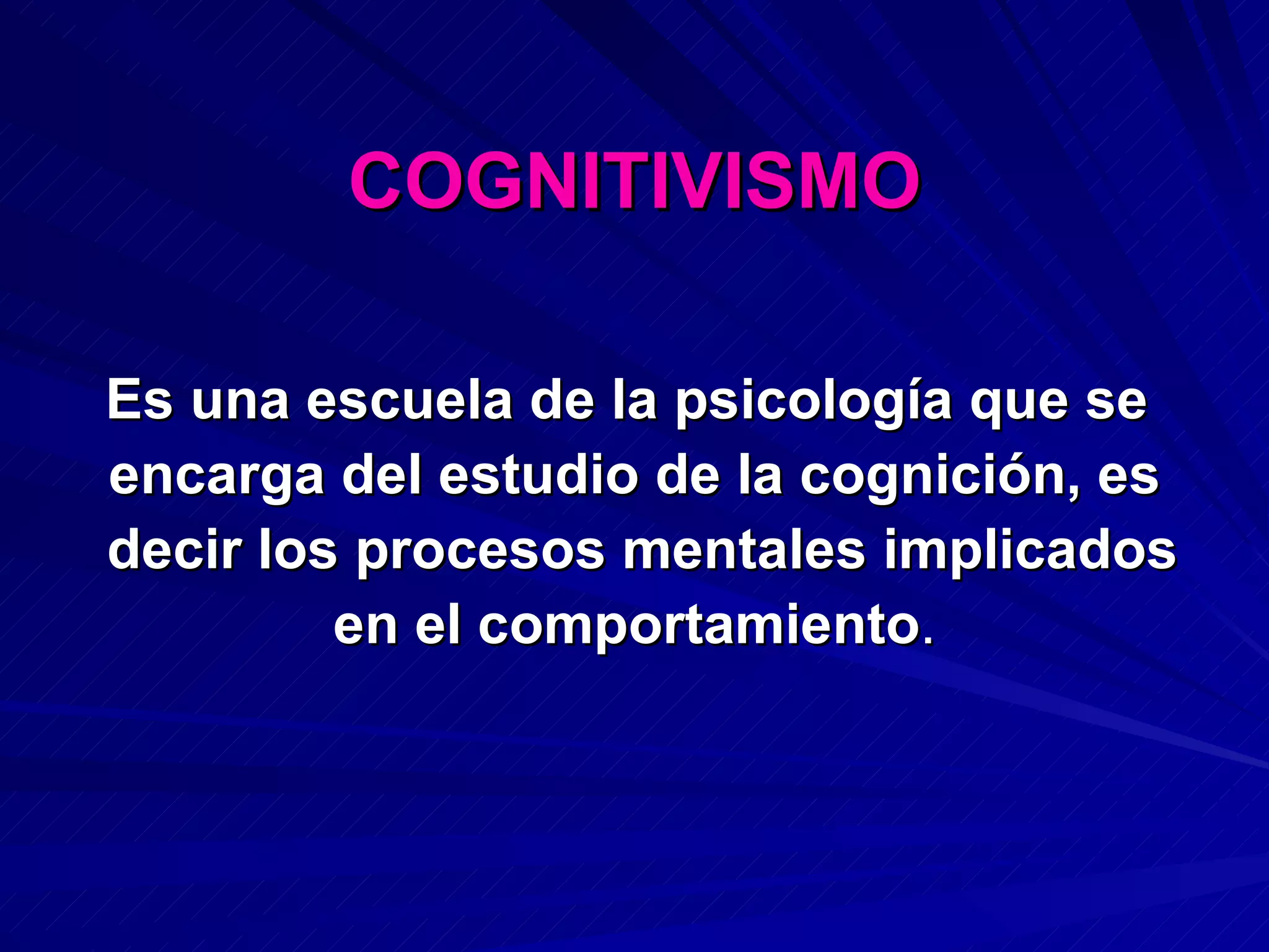 TEORÍA COGNITIVISTA | PPT | Education