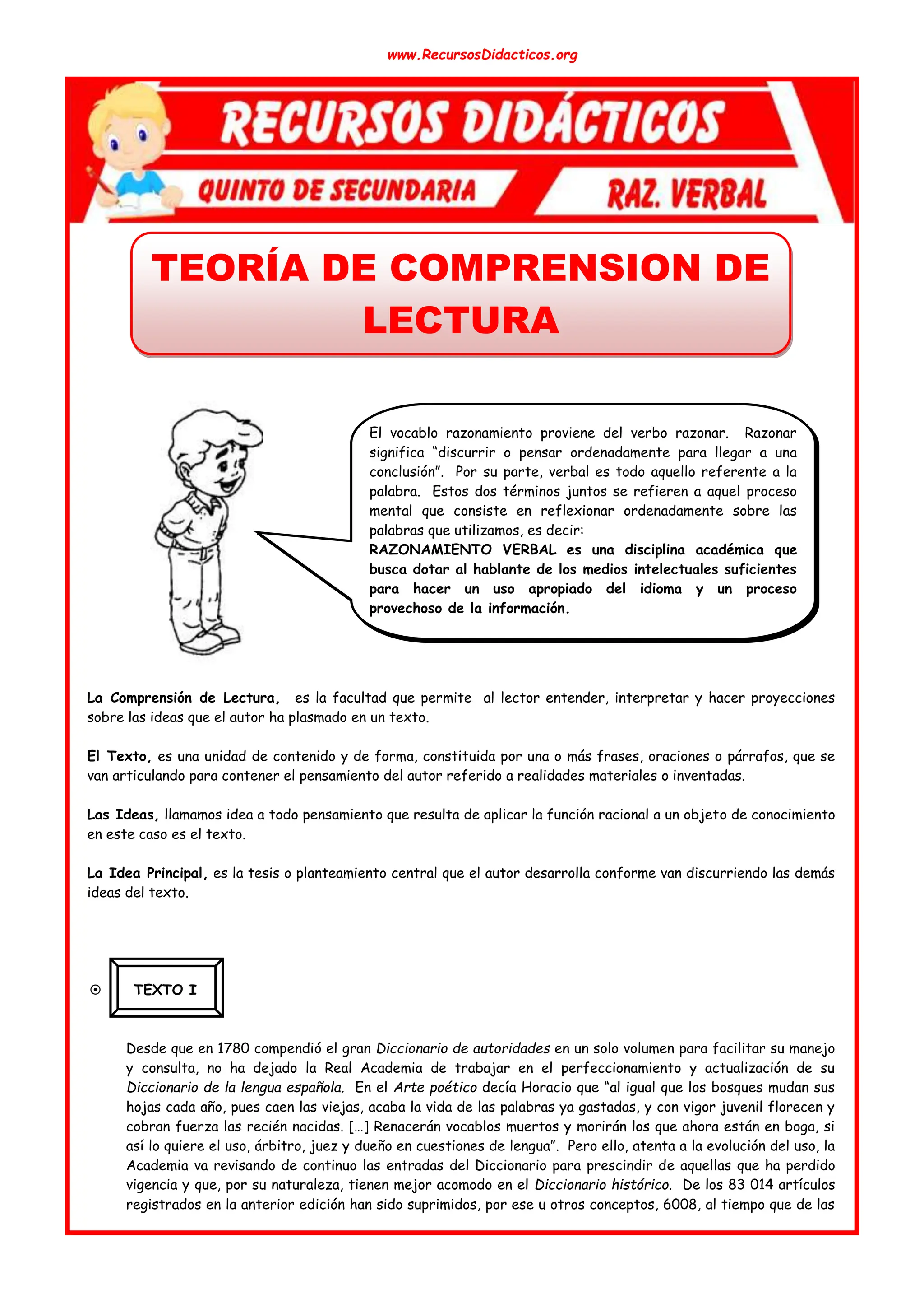 Teoría-de-Comprensión-de-Lectura-para-Quinto-de-Secundaria.doc