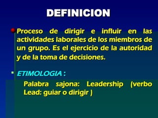TeoríA Del Liderazgo | PPT