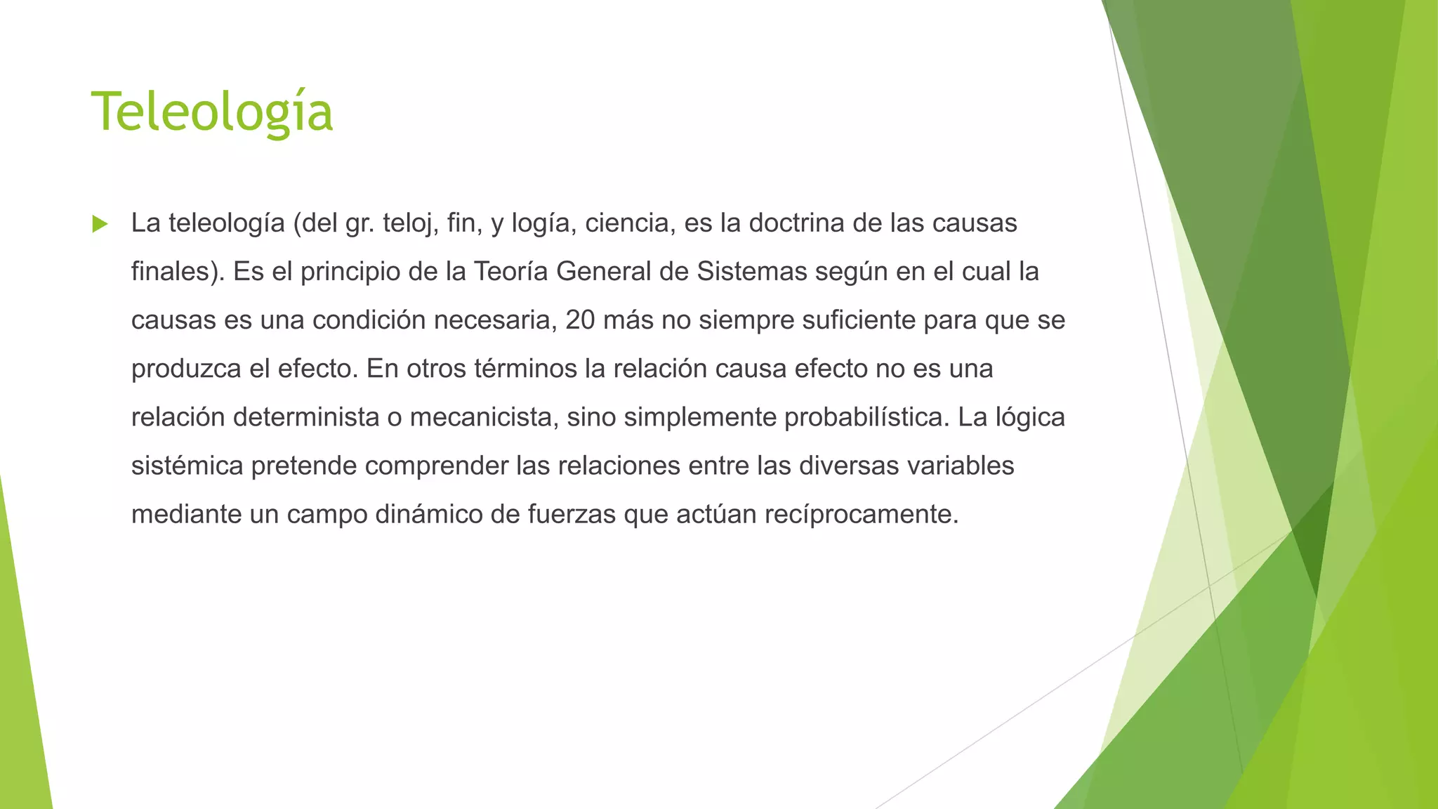 Teoría general de sistemas (tgs) 6 | PPT