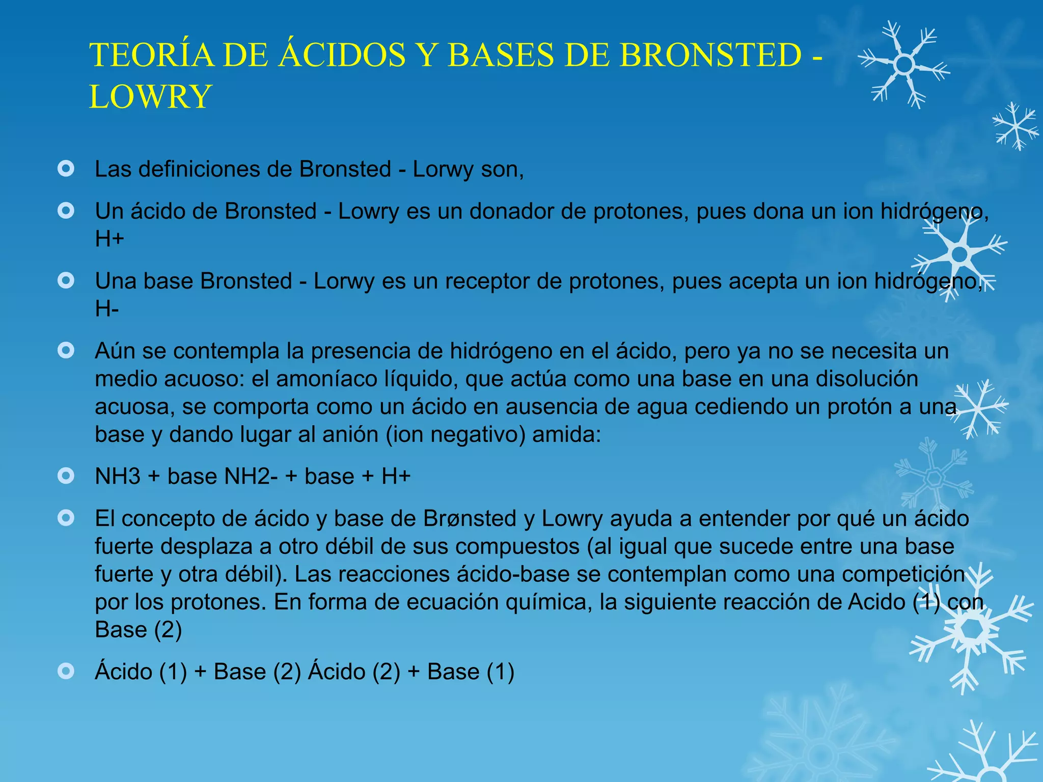 Teoría acido base | PPTX