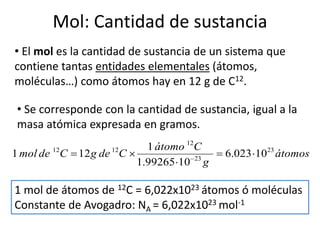 Teoría atómico molecular | PPTX