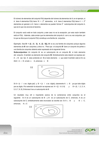 Teoría básica de conjuntos | PDF
