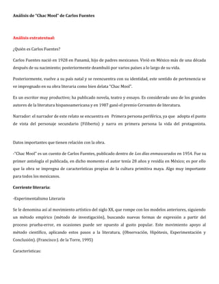 chac mool analisis | DOC