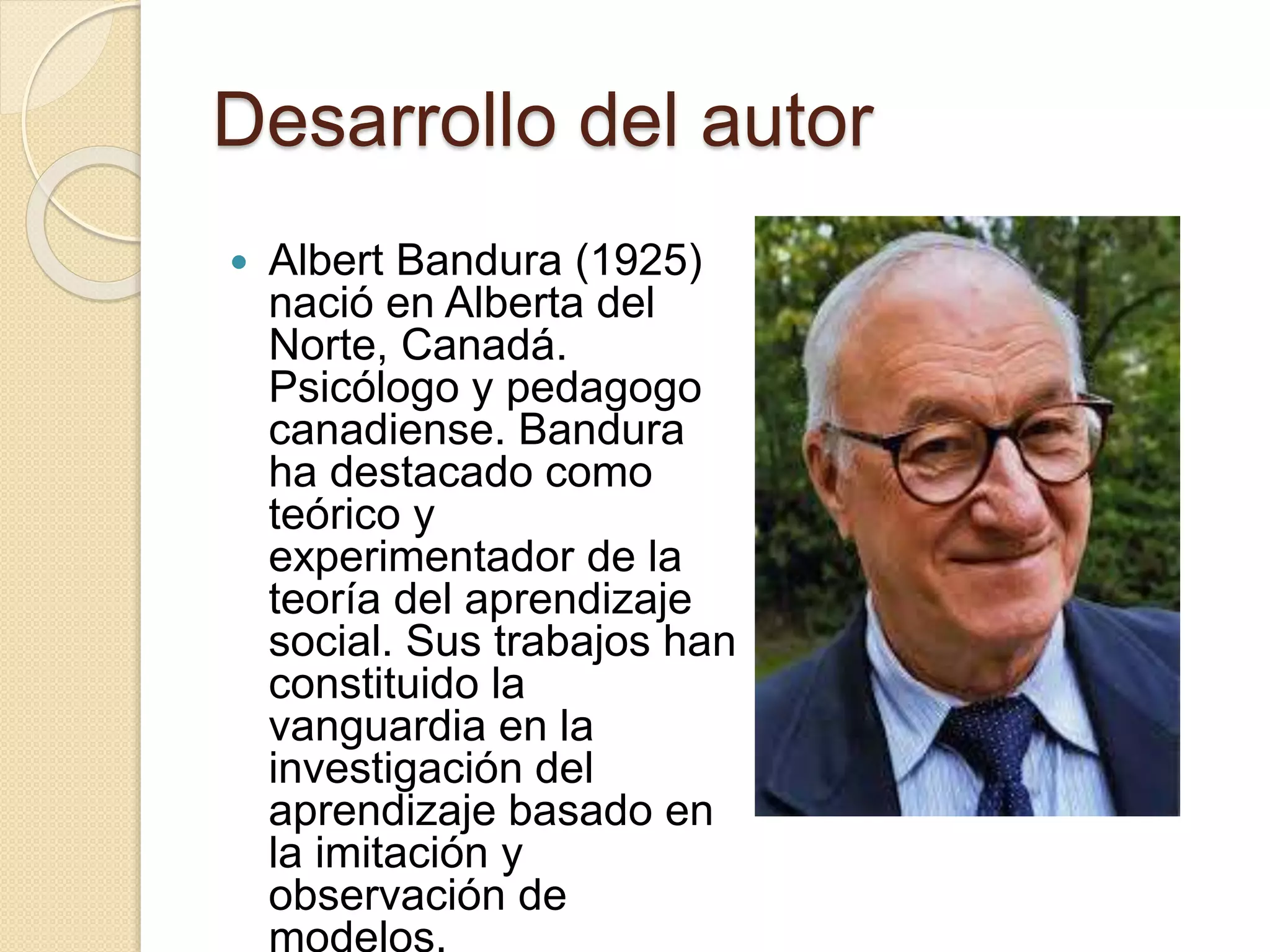 Teoría de Albert Bandura | PPTX | Educational Assessment | Education