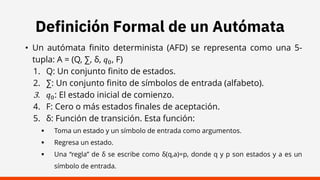 Introducción a la Teoría de Autómatas by Yeredith | PDF