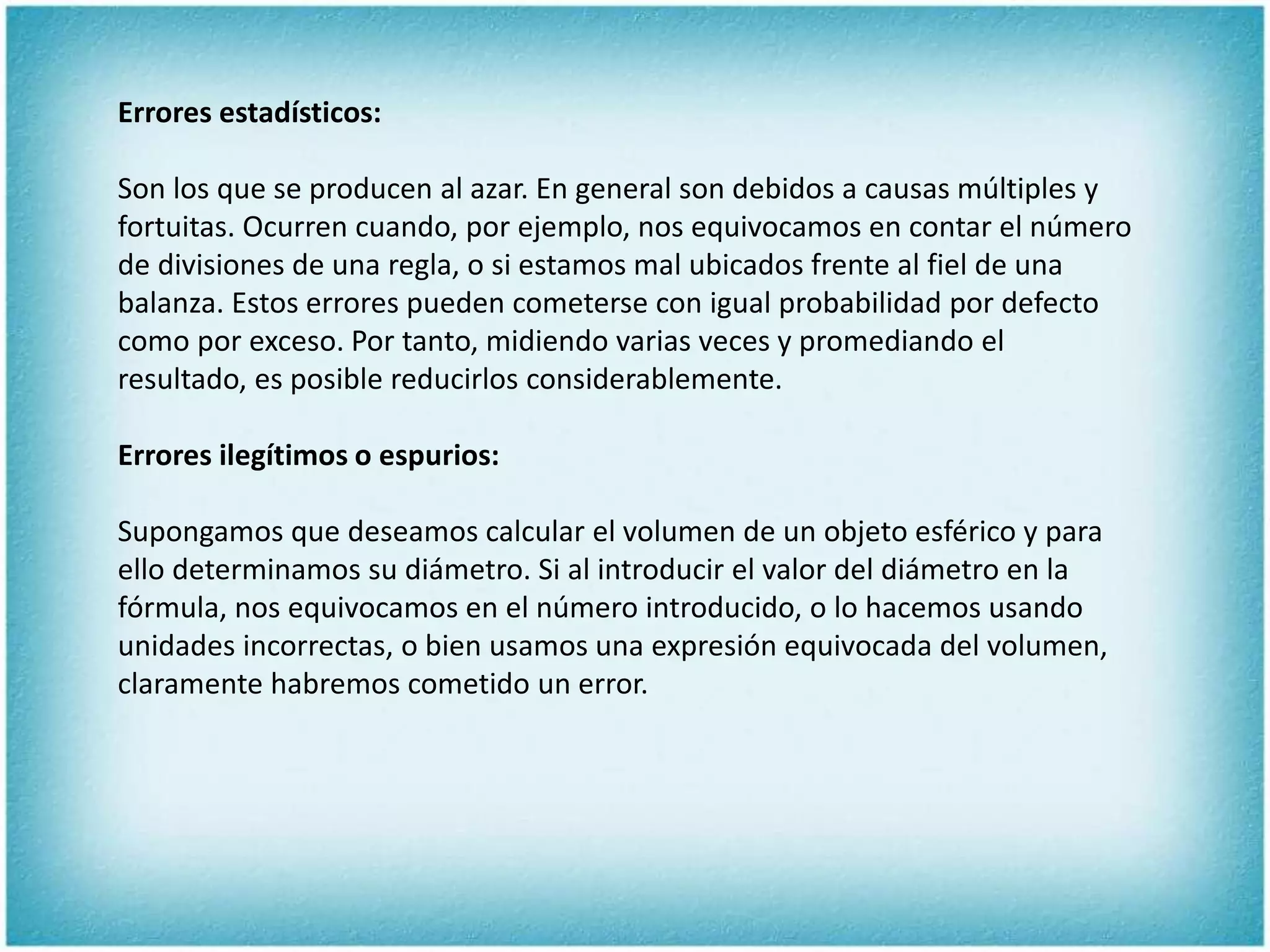 Teoría de Errores | PPTX