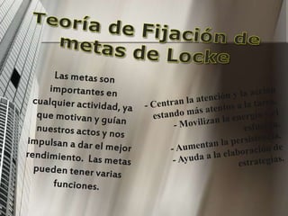 Teoría de la fijación de metas | PPSX
