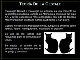 Teoría de la Gestalt | PPTX