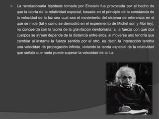 Teoría de la relatividad | PPTX