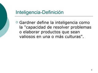 TeoríA De Las Inteligencias MúLtiples | PPT
