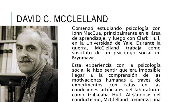 Teoría de las Necesidades de McClelland