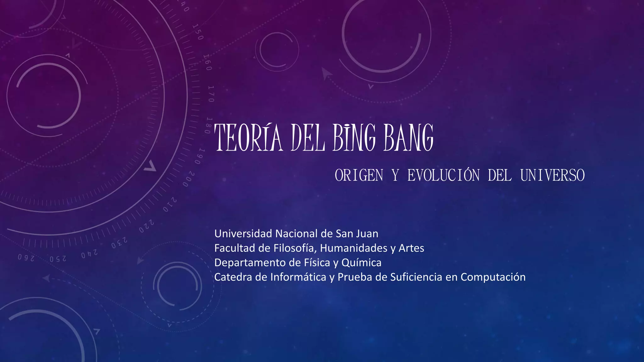 Teoría del bing bang | PPT