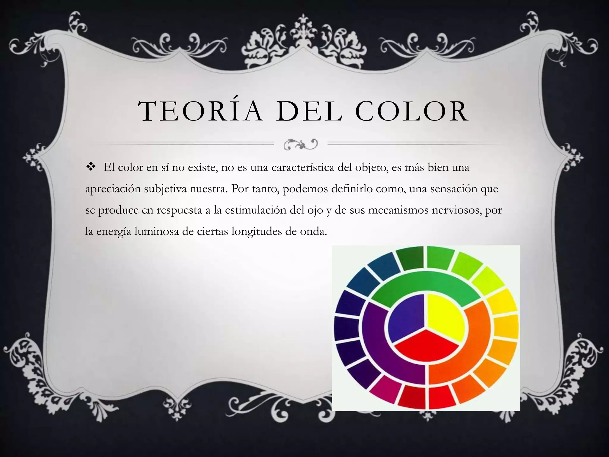 Teoría del color | PPTX