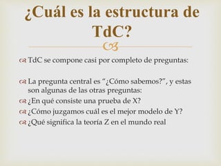 Teoría del conocimiento de bachillerato internacional | PPTX