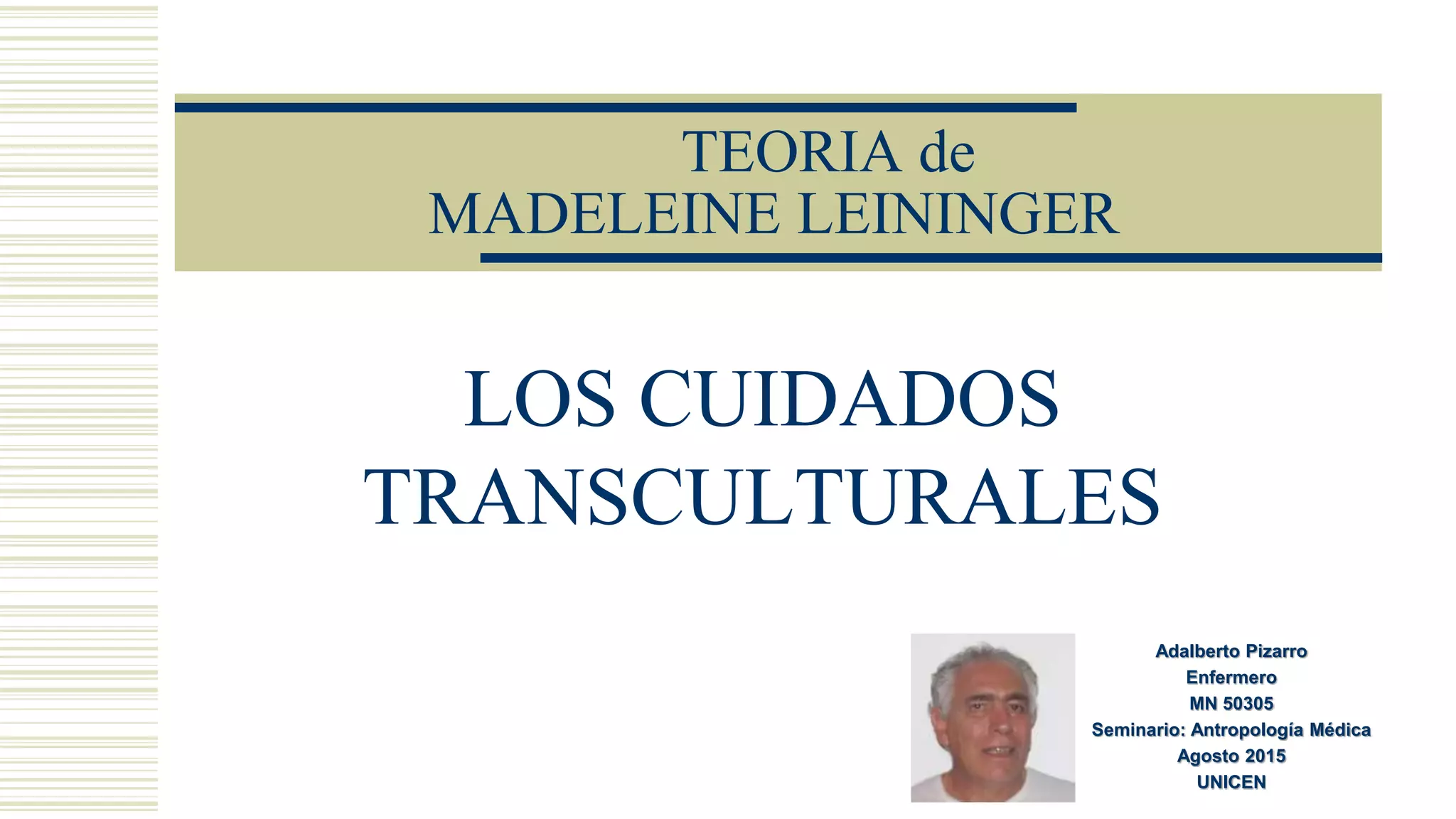 Teoría de Leininger | PPTX