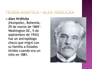 Qué plantea Álex Hrdlicka y Paul Rivet