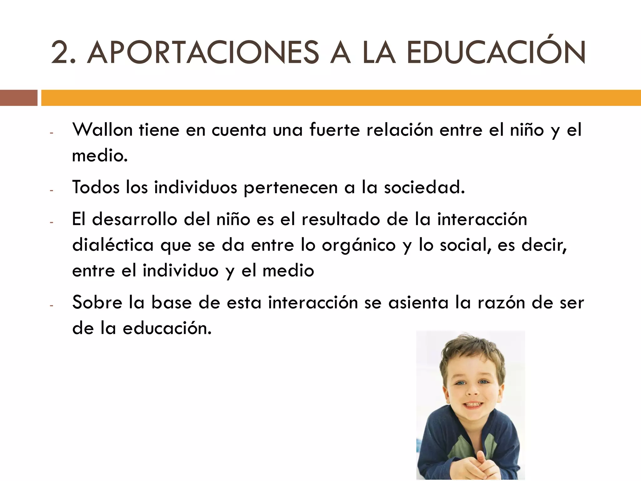 Teoría educativa de Wallon | PDF