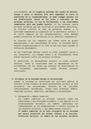 Teoría General de las Sociedades | DOCX