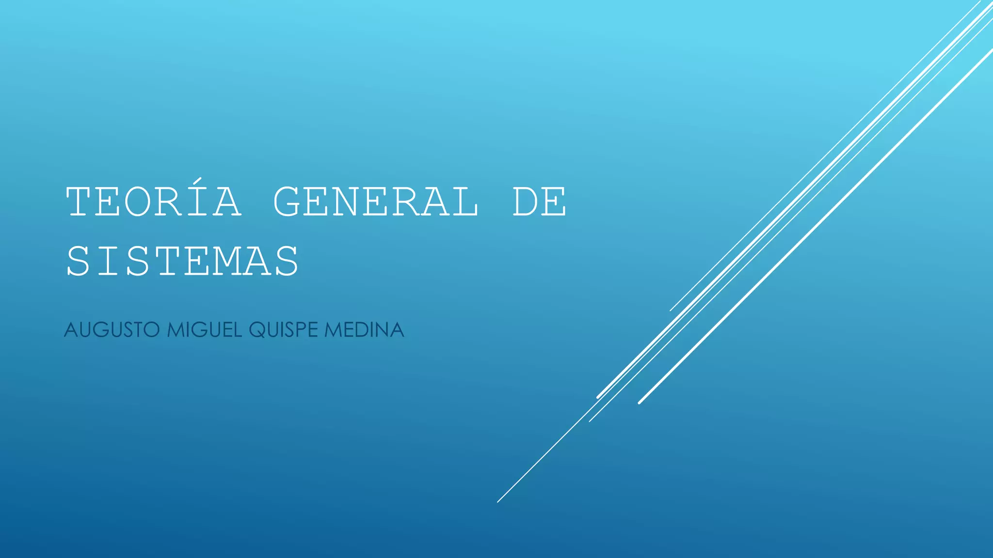 Teoría general de sistemas | PPTX