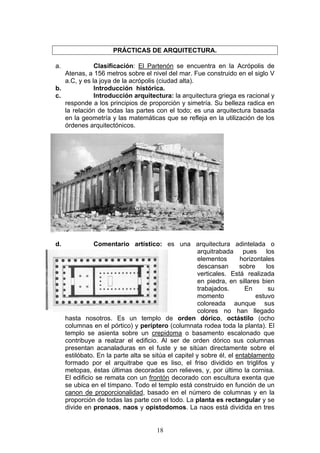 Historia del arte. Arte griego. Apuntes. | PDF