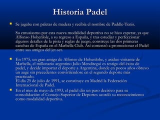 Teoría pádel | PPT