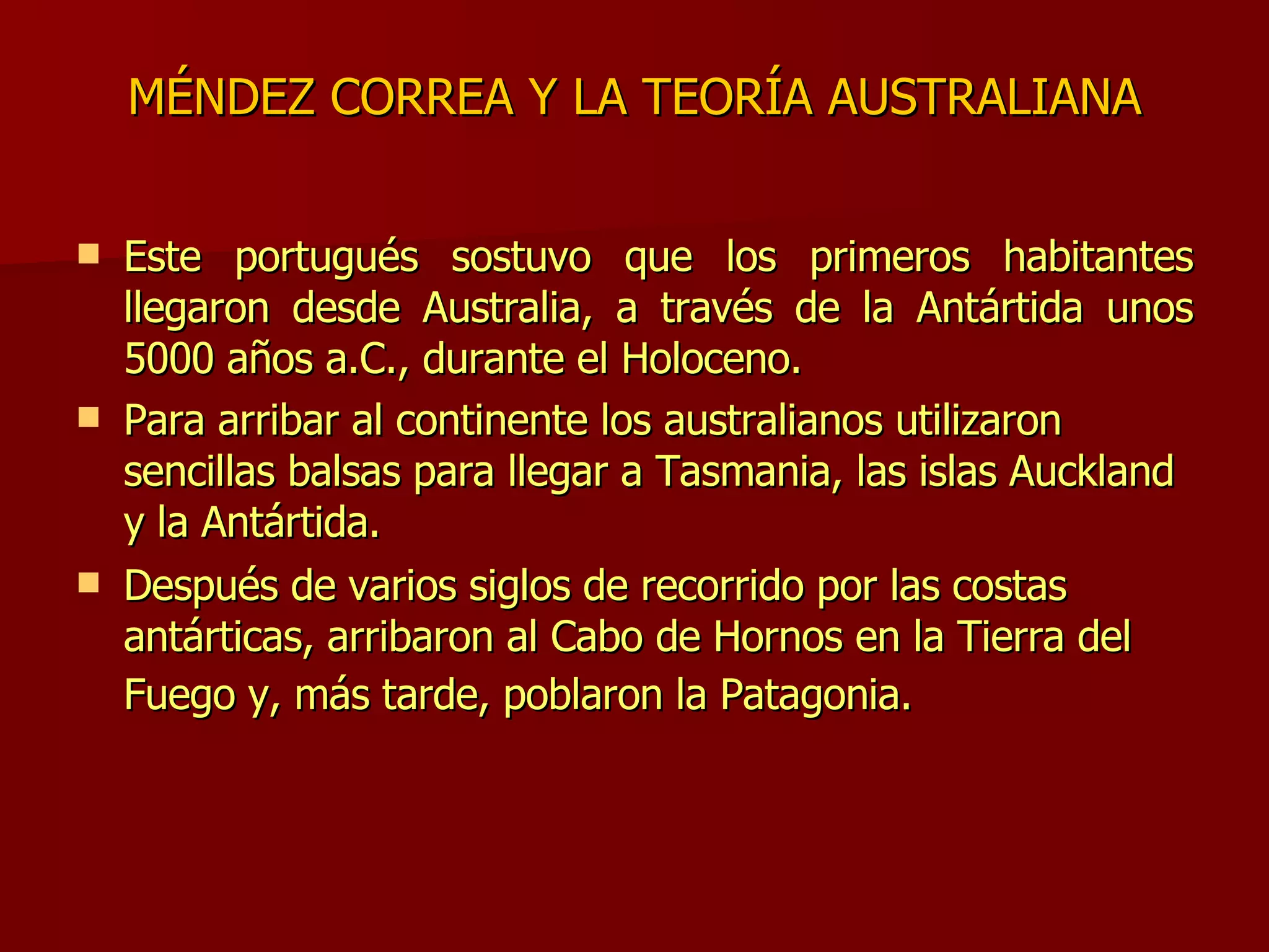Teorías del Poblamiento de América | PPT