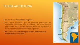 Teorías de inmigración al continente americano | PPTX