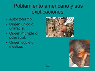 Teorías de poblamiento americano | PPT
