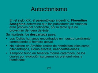 Teorías de poblamiento americano | PPT