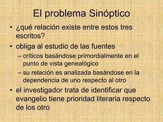 Teoría sobre la otra fuente Q para los Evangelios | PPSX