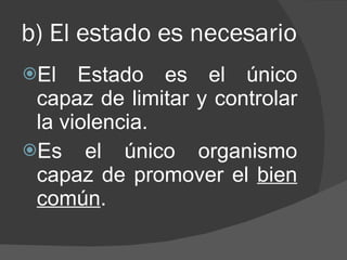 Teorías sobre el origen del estado(contrato social) | PPT