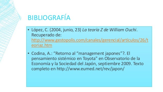 Teoría Z - William Ouchi
