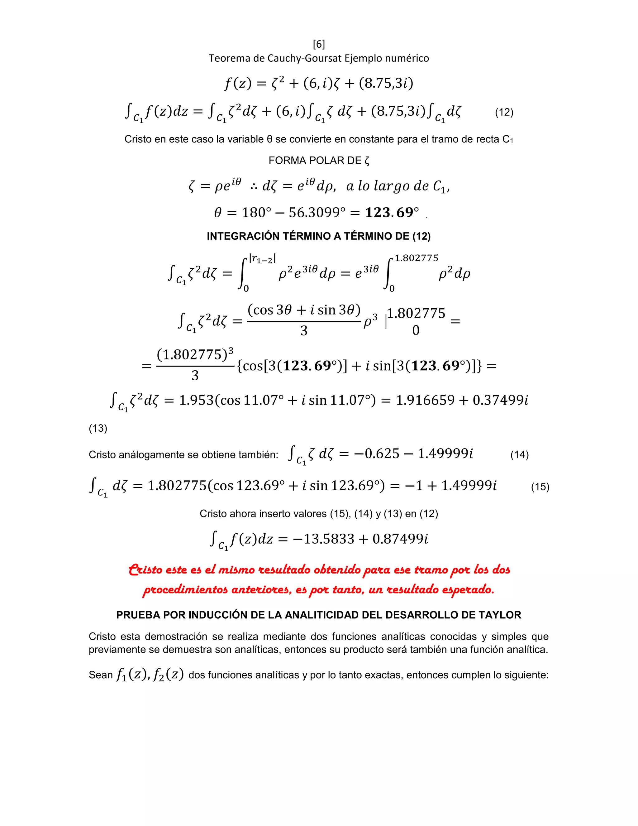 Teorema de cauchy | PDF